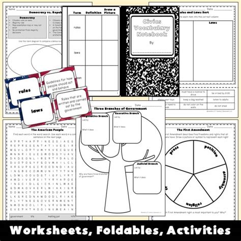 Civics And Government Unit Elementary VA SOL 3 1 3 9 PDF And