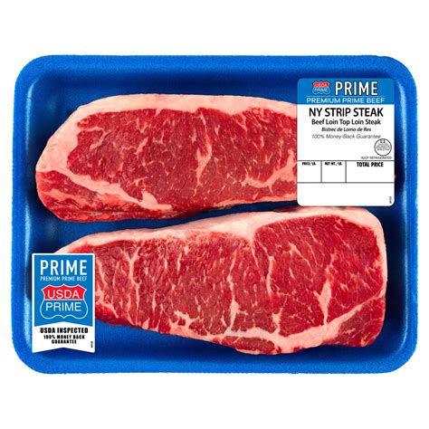 New York Strip Steak Prime Beef Per Tray Lb Walmart Com