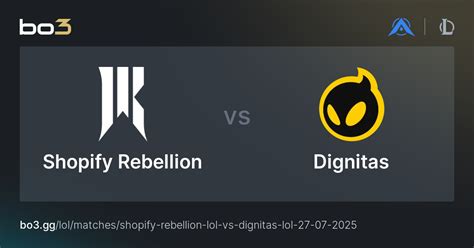 Shopify Rebellion Vs Dignitas League Of Legends En Direct Bo3 Gg