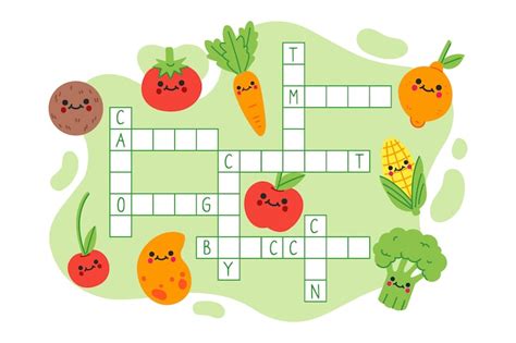 Imágenes De Crucigrama Verduras Descarga Gratuita En Magnific Antes