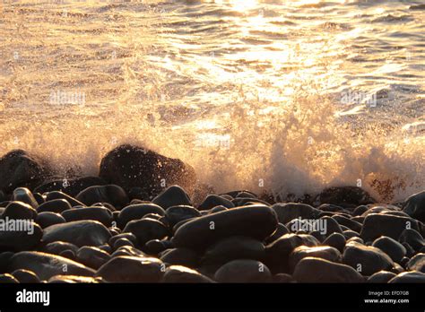 Beautiful Waves Pebble Sea Beach Hi Res Stock Photography And Images