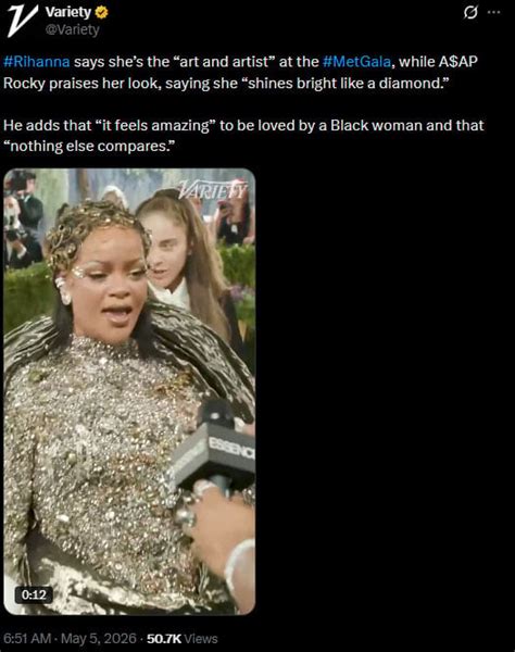 Asap Rocky Makes Rare Comment About Rihannas 2026 Met Gala Look