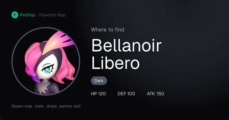 Bellanoir Libero Palworld — Stats Skills Breeding And Locations