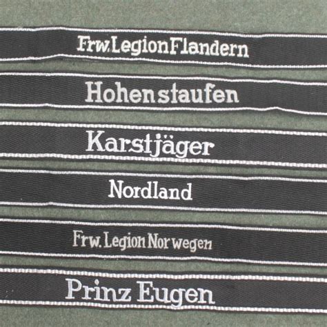 Pack Of Various Waffen SS Cuff Titles Embroidered Version