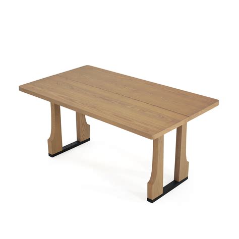 Euroco Rectangular Dining Table For People Wooden Indoor Kitchen Table For Home Natural