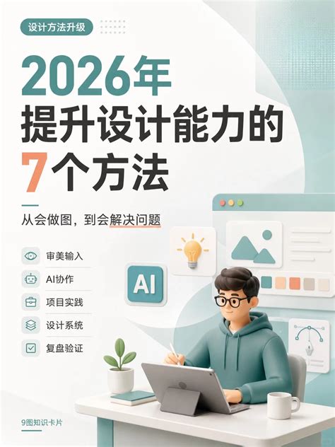 设计能力提升指南！每周7个动作让进步看得见 优设9图 设计知识短内容