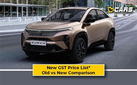 Tata Curvv New Gst Rate List Tentative Sep
