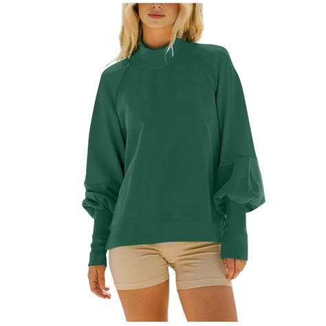 Confree Sweatshirts For Women Long Sleeve Ladys Sweatshirt Half Zip