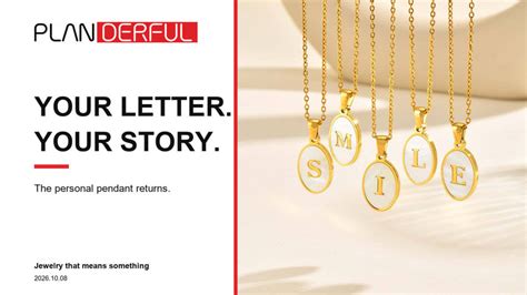 Initial Pendant Trend 2026 Your Letter Your Story Planderful Shop