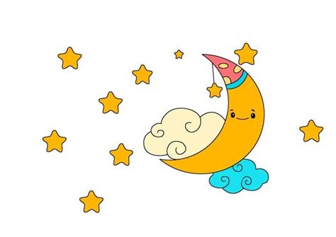 星星月亮夜空简笔画大全精选 张 简笔画图片大全