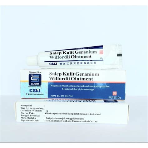 Jual Terlaris Salep Kulit Geranium Wilfordii Ointment Untuk Gatal