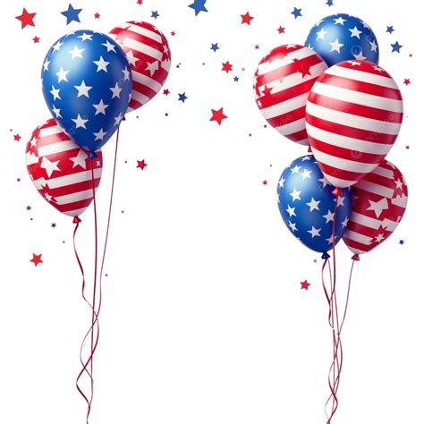 Fourth Of July Balloons PNG Vector PSD And Clipart With Transparent