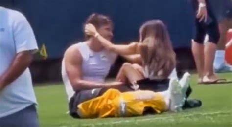 Justin Herbert And Madison Beer Pack On Pda At Chargers Camp