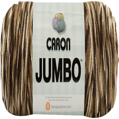 Caron Jumbo Print Yarn Chocolate Oriental Trading