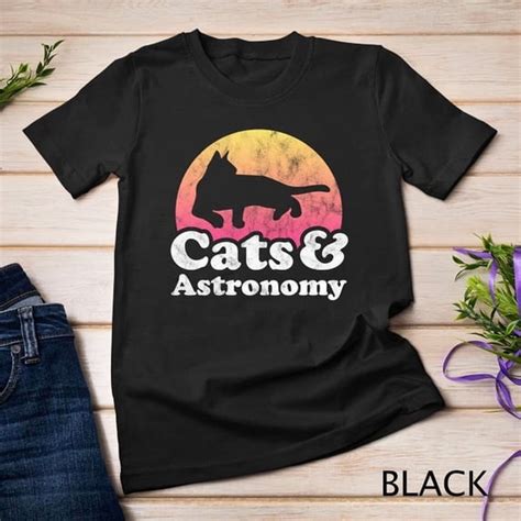 Cats And Astronomy Mens Or Womens Cat And Astronomy T Shirt Vintage