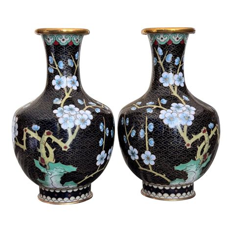 Made In Japan Cloissonne Vases A Pair Chairish