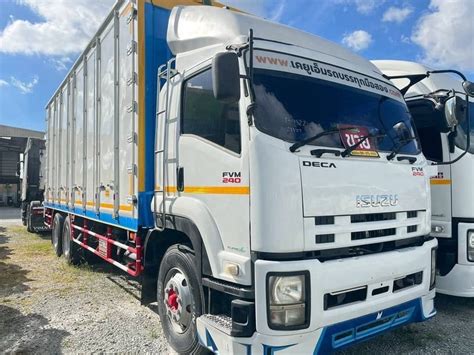 ตลาดซอขาย รถบรรทก ลอ สบลอ เพลาเดยว ตเยน ISUZU อซซ FVM ชลบร มอสอง