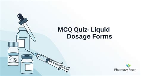 MCQ Quiz Liquid Dosage Forms Pharmacy Freak