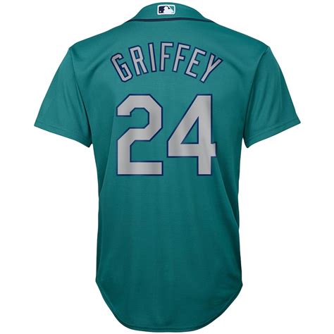 Youth Seattle Mariners Ken Griffey Jr Aqua Player Replica Jersey