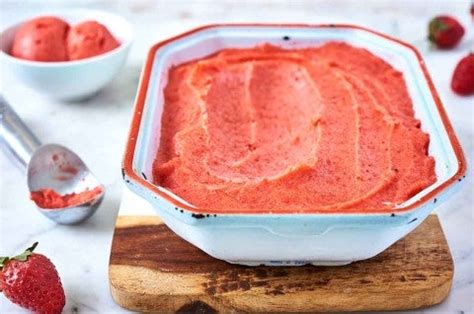 Strawberry Sorbet Recipe King Arthur Baking