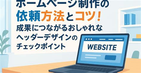 ホームページ制作の依頼方法とコツ！成果につながるおしゃれなヘッダーデザインのチェックポイント Seo対策・ホームページ制作 ホーム
