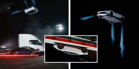 ‘the Future Is Here Elon Musk Tesla Unveil Flying Car Drives Upside