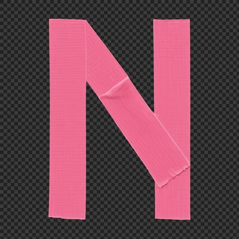 N Transparent Isolated Shadow Letter Alphabet Design Images Free