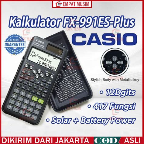 Kalkulator Scientific Casio FX 991EX FX 991ES PLUS Casio Original Kalkulator Calculator