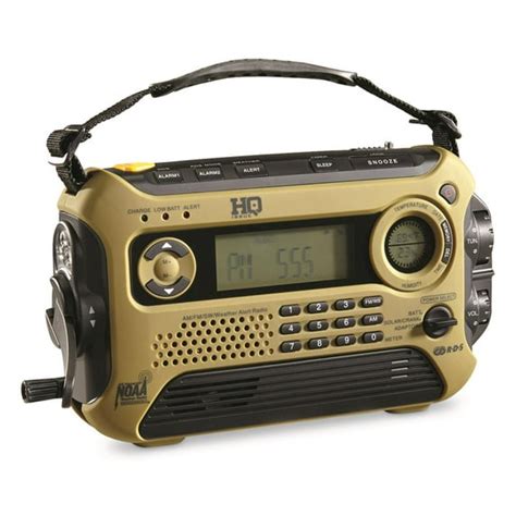Hq Issue Solar Powered Multi Band Emergency Radio With Weather