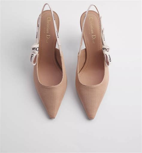 Jadior Slingback Pump Nude Technical Fabric Dior Us