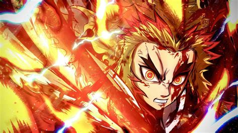 9315g Kyojuro Rengoku Demon Slayer 4K Wallpaper IPhone Phone