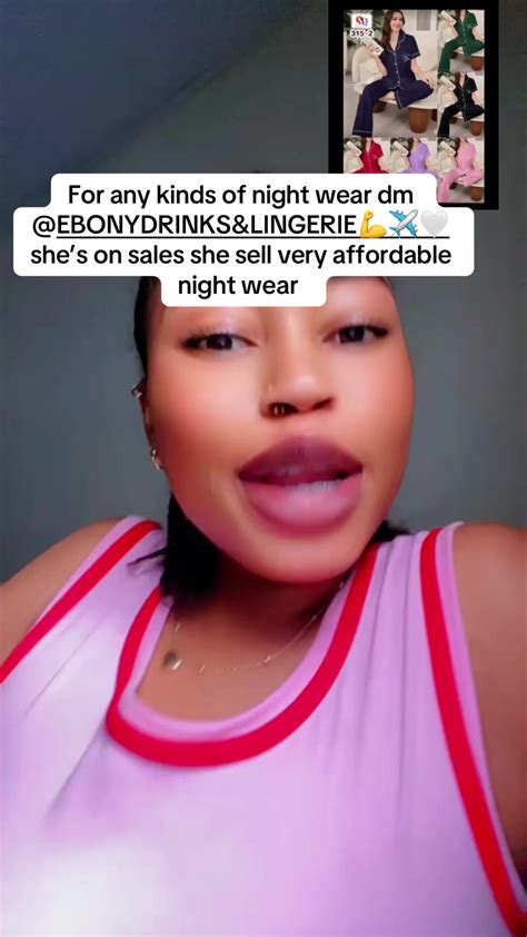 Affordable Night Wear For Sale Dm Ebony Drinks And Lingerie Tiktok