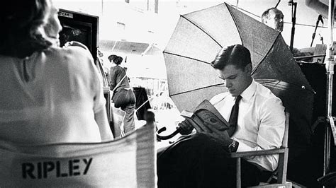 Matt Damon Reads Odyssey On The Talented Mr Ripley Set Photograph Goes