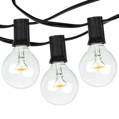Newhouse Lighting 25 Pack Led Clear G40 Globe Light Bulbs For Outdoor