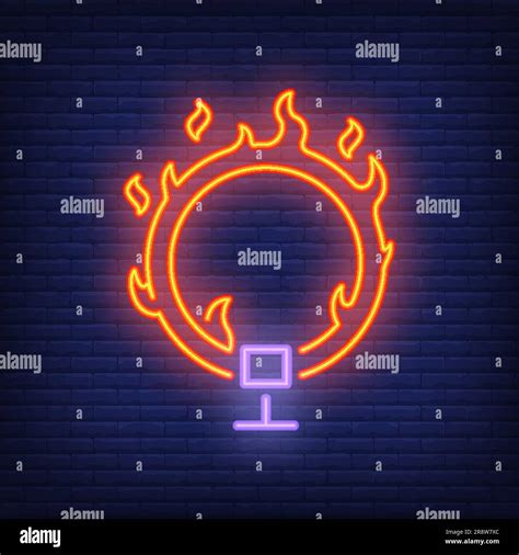 Fire Burning On Brick Stock Vector Images Alamy