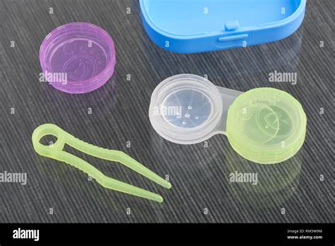 Tweezers Contact Lenses Container Hi Res Stock Photography And Images Alamy