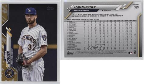 2020 Topps Gold Stars Adrian Houser 399 Sh7 Ebay