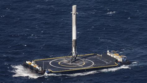 Spacex Launches Dragon Lands Falcon 9 Booster On Ship