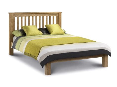 Julian Bowen Amsterdam Oak Low Foot End Wooden Bed At Mattressman