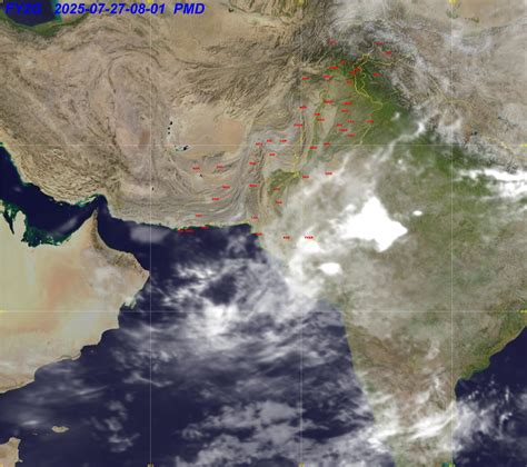 Satellite Fy G Images National Weather Forecasting Centre Islamabad