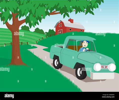 Driving Country Stock Vector Images Alamy