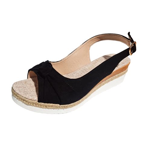Fukaraa Orthopedic Sandals Women S Slip On Open Toe Platform Dressy