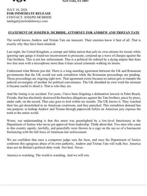 Andrew And Tristan Tate Arrested In Miami On Uk Extradition Request