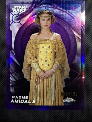 Padmé Amidala Topps Star Wars Attack Of The Clones 132 Serial 199 Ebay