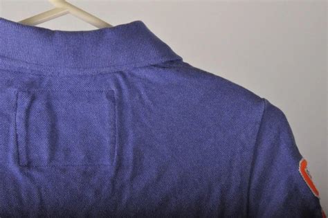Superdry Size Small Classic Polo Collar Blue Orange White Button Logo
