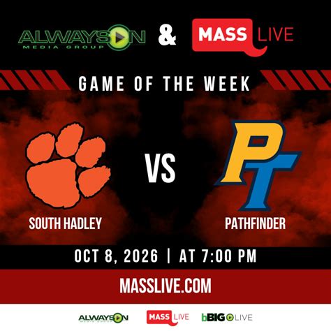 Watch It Live South Hadley Hosts Pathfinder For Thursday Night