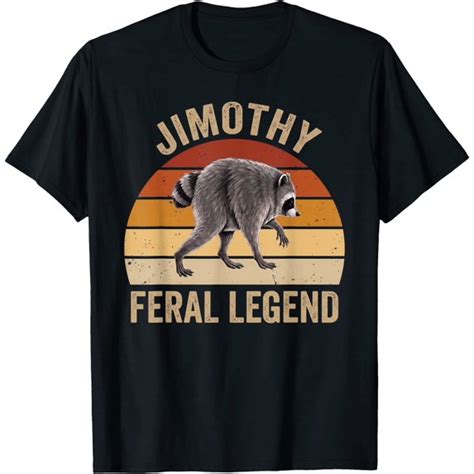 Jimothy Feral Legend Raccoon Seattle Retro Sunset T Shirt Vintage T