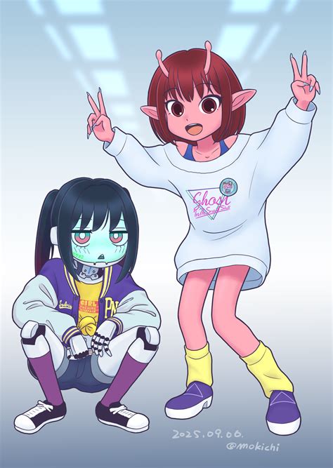Kujo Chiharu And Kurusu Makina Milky Subway Drawn By Mochi Iri
