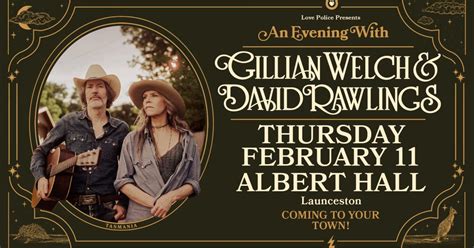 An Evening With Gillian Welch And David Rawlings Albert Hall Launceston
