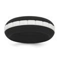 Sophia Jewelers Grooved Center Wedding Band In Black And White Silicone